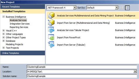 Data Mining Clustering Example In Ssas