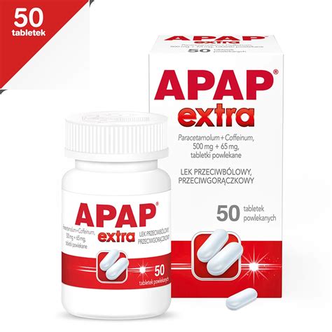 Apap Extra 500 Mg 65 Mg 50 Tabletek Ulotka Dawkowanie Skład