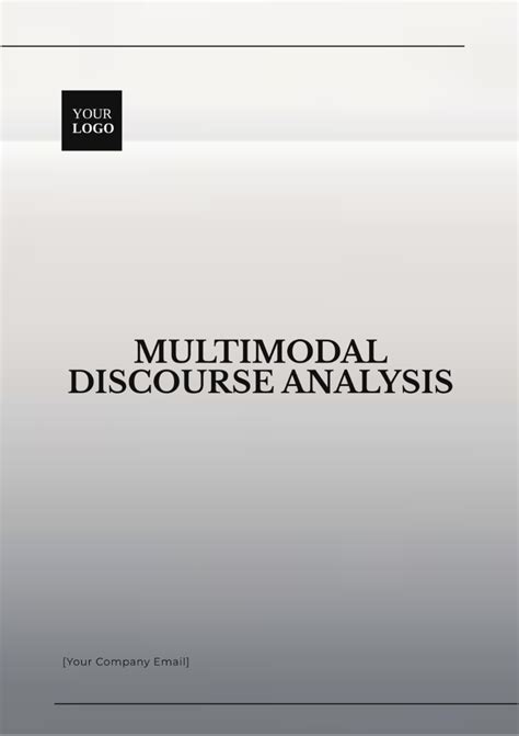 Multimodal Discourse Analysis Template Edit Online And Download Example
