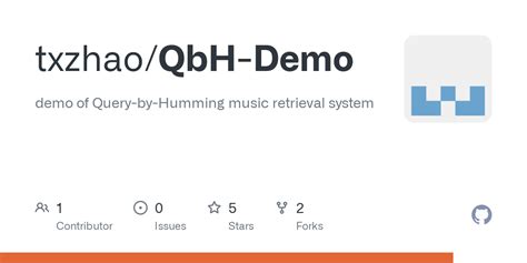 github txzhao qbh demo demo of query by humming music retrieval system