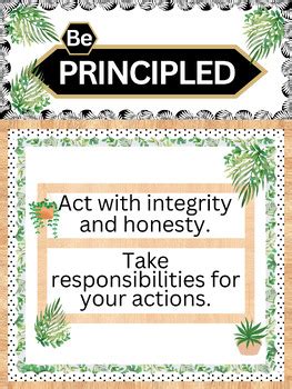 IB MYP Learner Profile Traits Posters PNG Simply Rainforest Chic
