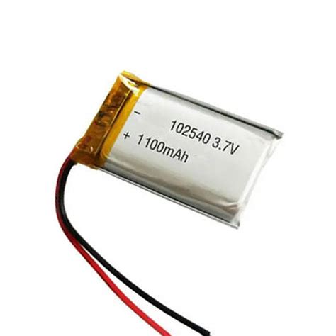 Аккумулятор литий-полимерный 102540 3,7V 1100mAh (10*25*40мм) (ID ...
