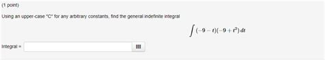 Solved 1 Point Using An Upper Case C For Any Arbitrary
