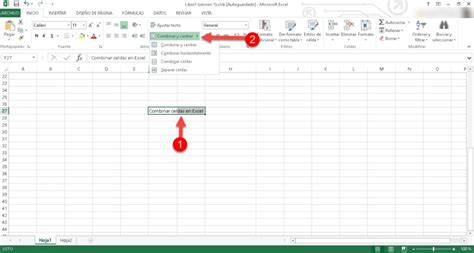 ¿cómo Combinar Dos O Más Celdas En Excel