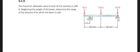 Solved Q The Maximum Allowable Value Of Each Of The Chegg