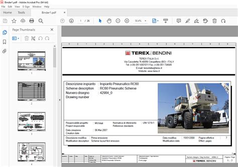 Terex Crane Rc60 Pneumatic Schematic Manual 42984 Pdf Download
