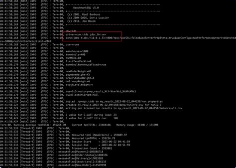 Benchmarksql Tidb Tidb Loadbalance Pingcap