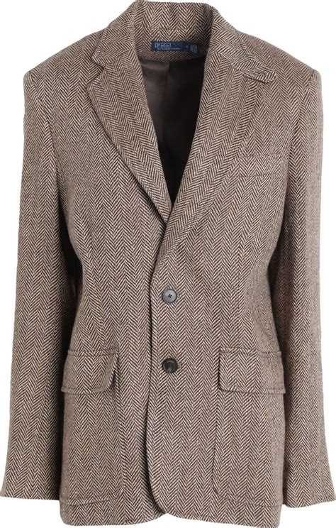Polo Ralph Lauren Herringbone Linen Blend Blazer Blazer Brown Shopstyle