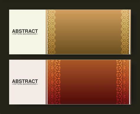 Geometric Abstract Border Pattern Banner Design 21468510 Vector Art At