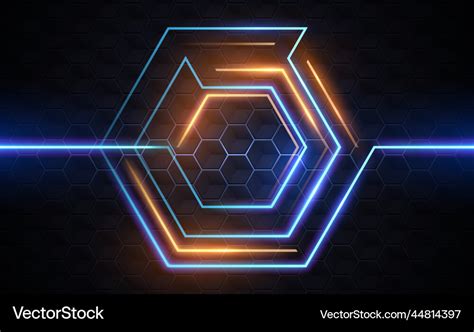 Abstract Hexagonal Background Royalty Free Vector Image