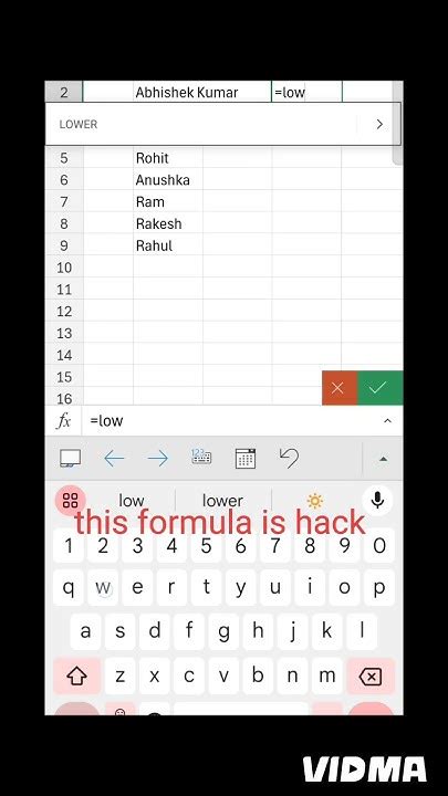 Excel Formula Hacks Tips And Tricks Latest Formula Basic Formula Shorts Exceltricks