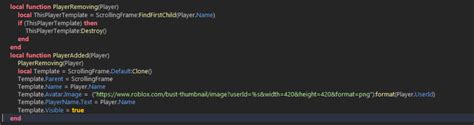 How To Make A Custom Player List Scripting Support Developer Forum