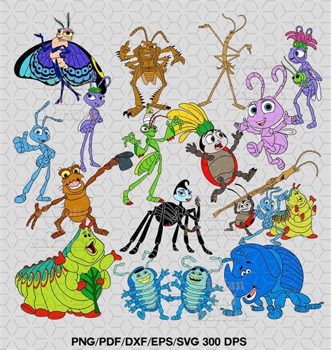 Bugs Svg Layered Svg Bundle Digital Download Svg Png Cricut