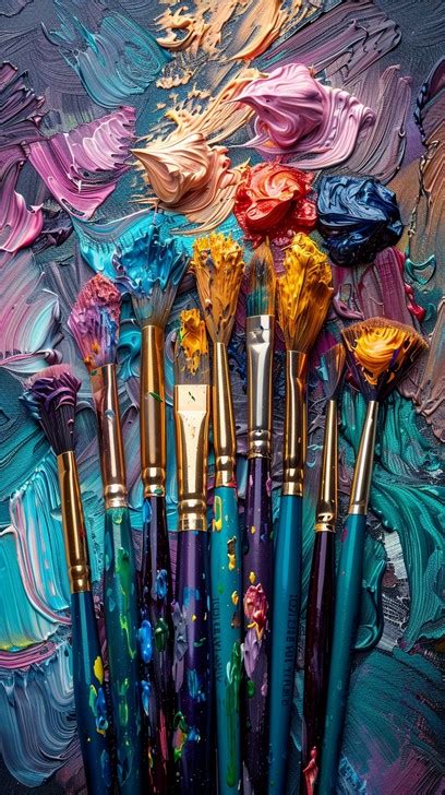 Free Colorful Paint Brushes Image Art Paint Brushes Download At