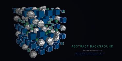 Abstract Visualization Analyze Algorithm Cubes And Spheres Quantum Virtual Cryptography Virtual