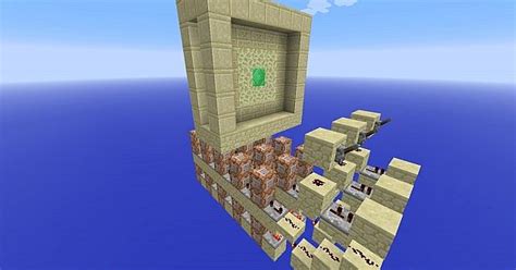 5x5 Command Block Sliding Door In Minecraft 18 Minecraft Map