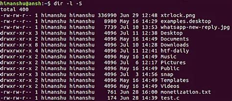 Linux Dir Command For Beginners 10 Examples