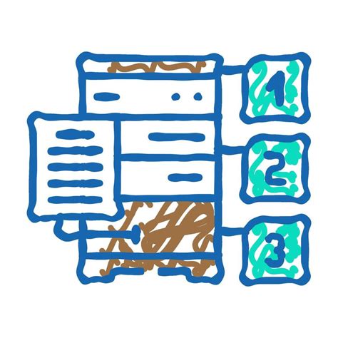 query optimization database icon doodle illustration 49840527 vector