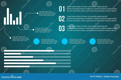 Data And Graph Background Business Infographic Stock Vector