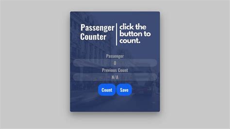 Passenger Counter App