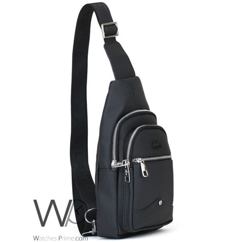 Sling Lacoste Bag Black For Men Watches Prime