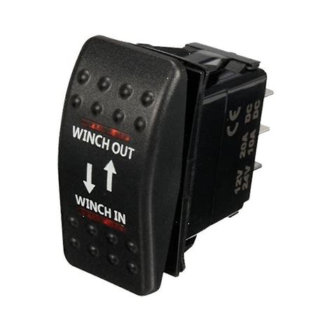 12v 20a Vinsch In Vinsch Ut På Av På Vippbrytare 7 Pin Led Röd 3cf3