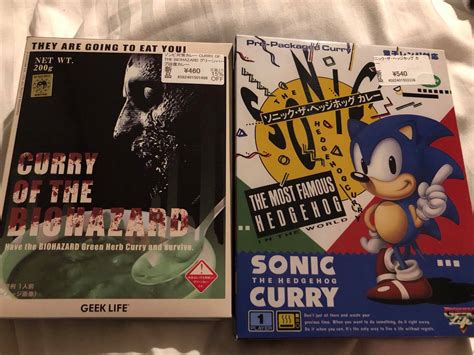 I See Your Sonic Curry And Raise You A Resident Evil Curry Rcrappyoffbrands