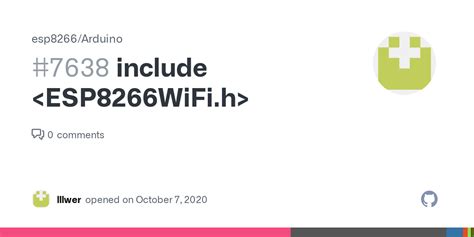 Include Issue 7638 Esp8266 Arduino GitHub