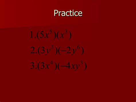 Multiplying And Dividing Monomials Module 2 Ppt