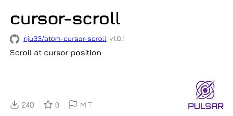 Cursor Scroll