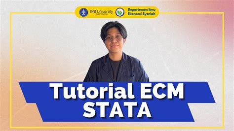 Tutorial Error Correction Model Ecm Menggunakan Stata Youtube