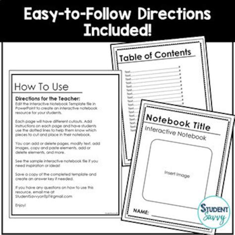 Editable Interactive Notebook Templates All Subjects Printables Etsy