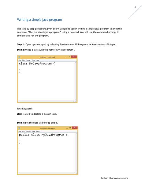 how to write a simple java program in 10 steps pdf