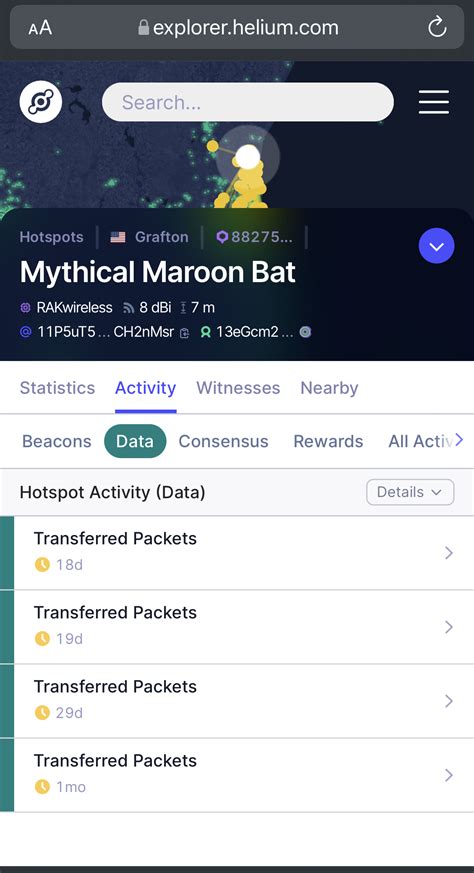 data shows passing through hotspot in console but not in explorer