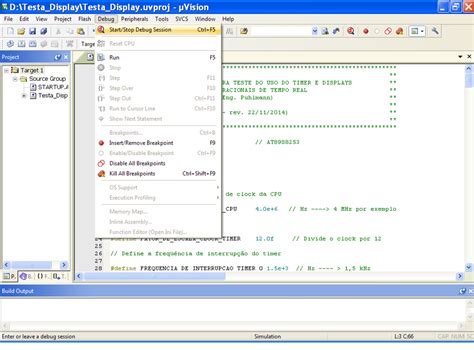 Selecionando O Modo Debug Do Programa Download Scientific Diagram