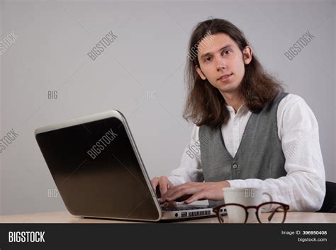 Geek Guy Learning New Image Photo Free Trial Bigstock
