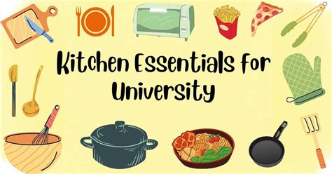 Kitchen Essentials For University Uk 2026 Must Have List The Graduate Samaritan
