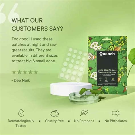Quench Korean Acne Patches Pimple Patches With Salicylic Acid Tea
