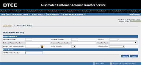Viewing The Transaction History