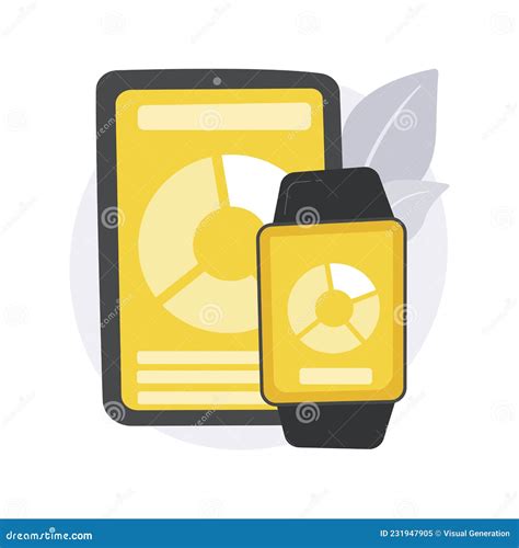 Wearable Mobile App Development Abstract Concept Vector Illustration