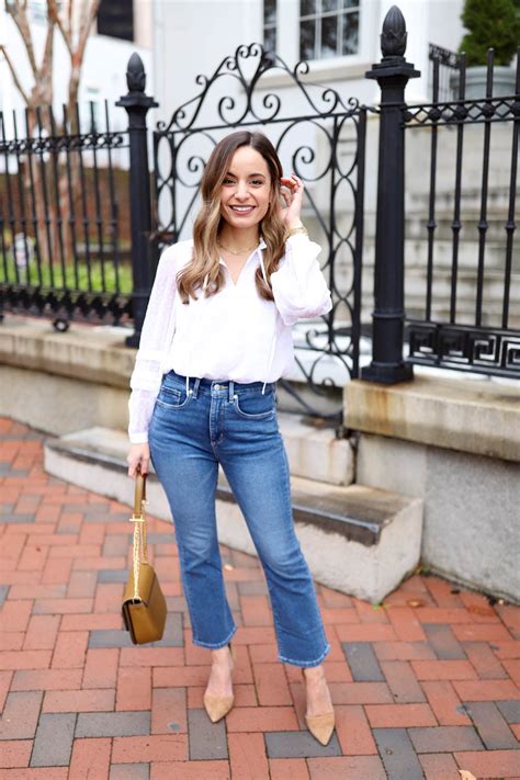 Cropped Flare Jeans Five Ways Pumps And Push Ups