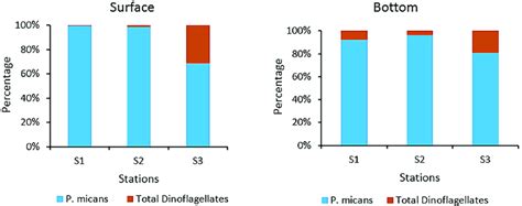 Stacked Column Plot Showing The Contribution Of P Micans To Total Download Scientific Diagram