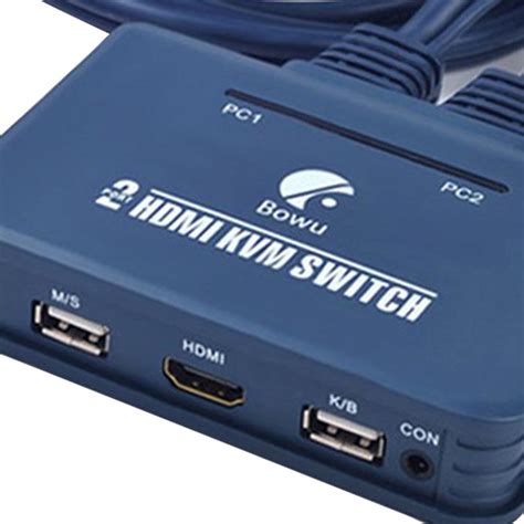 HDMI KVM Switch Button Switcher USB Port With Cable For Monitor Keyboard Mouse Usb Hdmi Manual