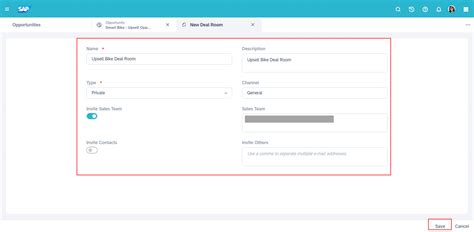 Microsoft Teams Integration With Sap Cloud For Customer Sharing Workspaces And Deal Rooms
