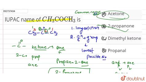 IUPAC Name Of CH COCH Is