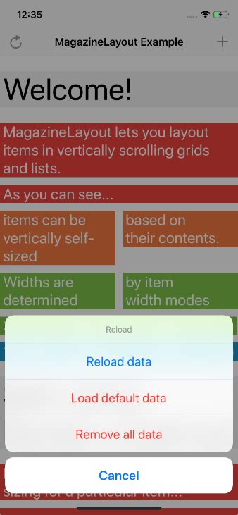 A Collection View Layout Capable Of Laying Out Views In Vertically Scrolling Grids