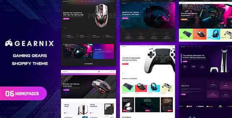 Gaming Shopify Themes Themeforest