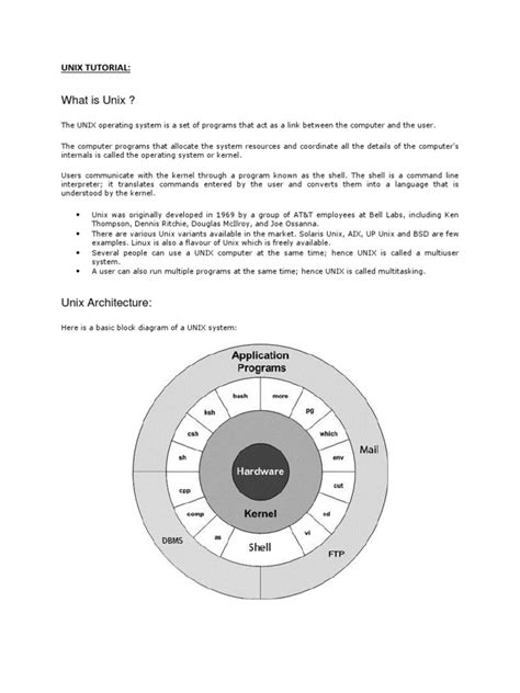 Unix Commands Document Pdf Computer File Unix