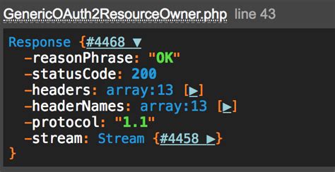 HwiOAuthBundle OAuthToken UserResponse Of AbstractResourceOwner Contains Errors Issue