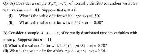 Solved Use Excel To Calculate Different Statistical